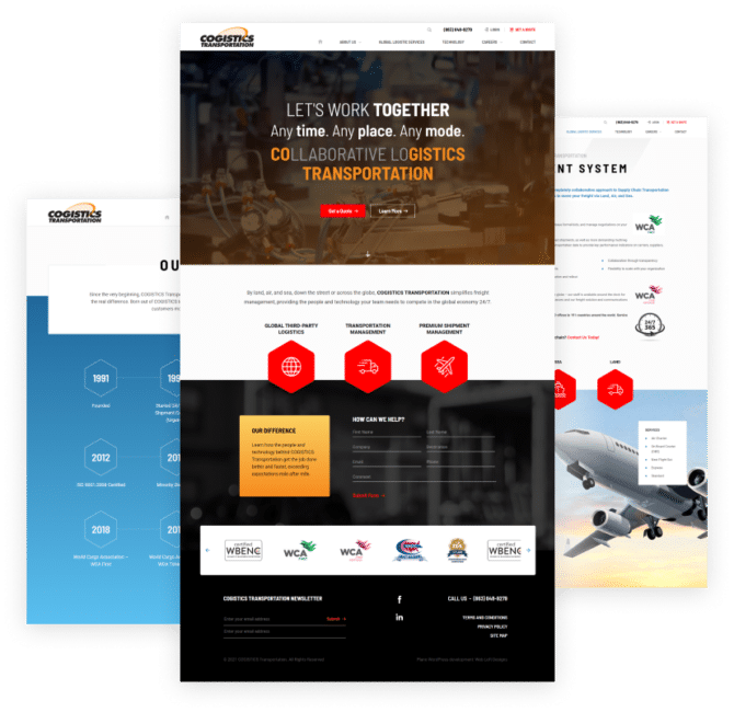 Cogistics Transportation | Web Loft Designs